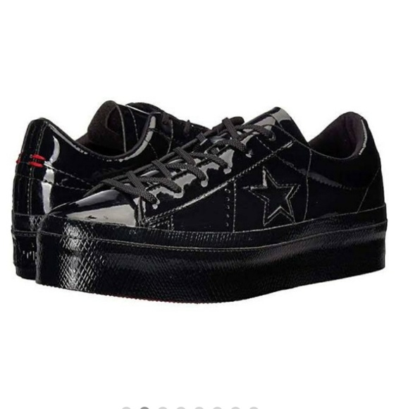 Converse | Shoes | Nwt Converse All Star Patent Leather Platforms ...